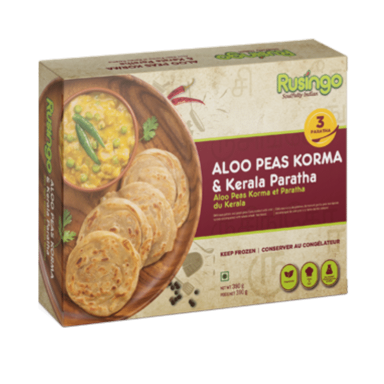 Frozen Aloo Peas Korma And Kerala Paratha| Preservative-free | Rusingo Foods