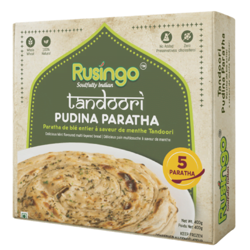 Frozen Tandoori Pudina Paratha | Preservative-free | Rusingo Foods